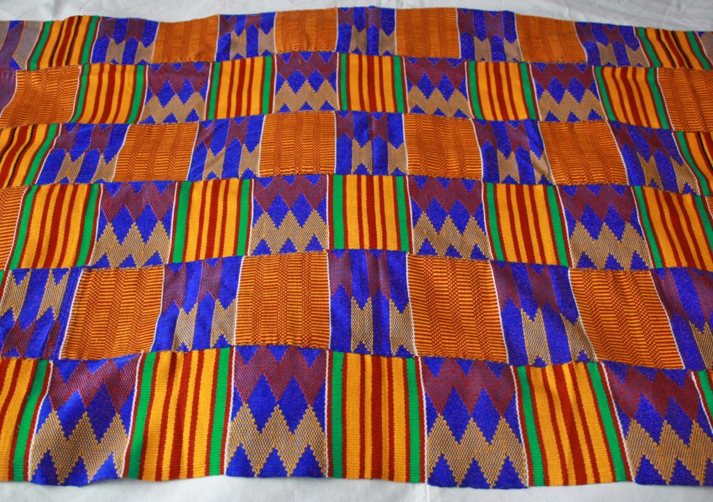 Blue-Kente-Cloth-Wide – African Beads & Fabrics