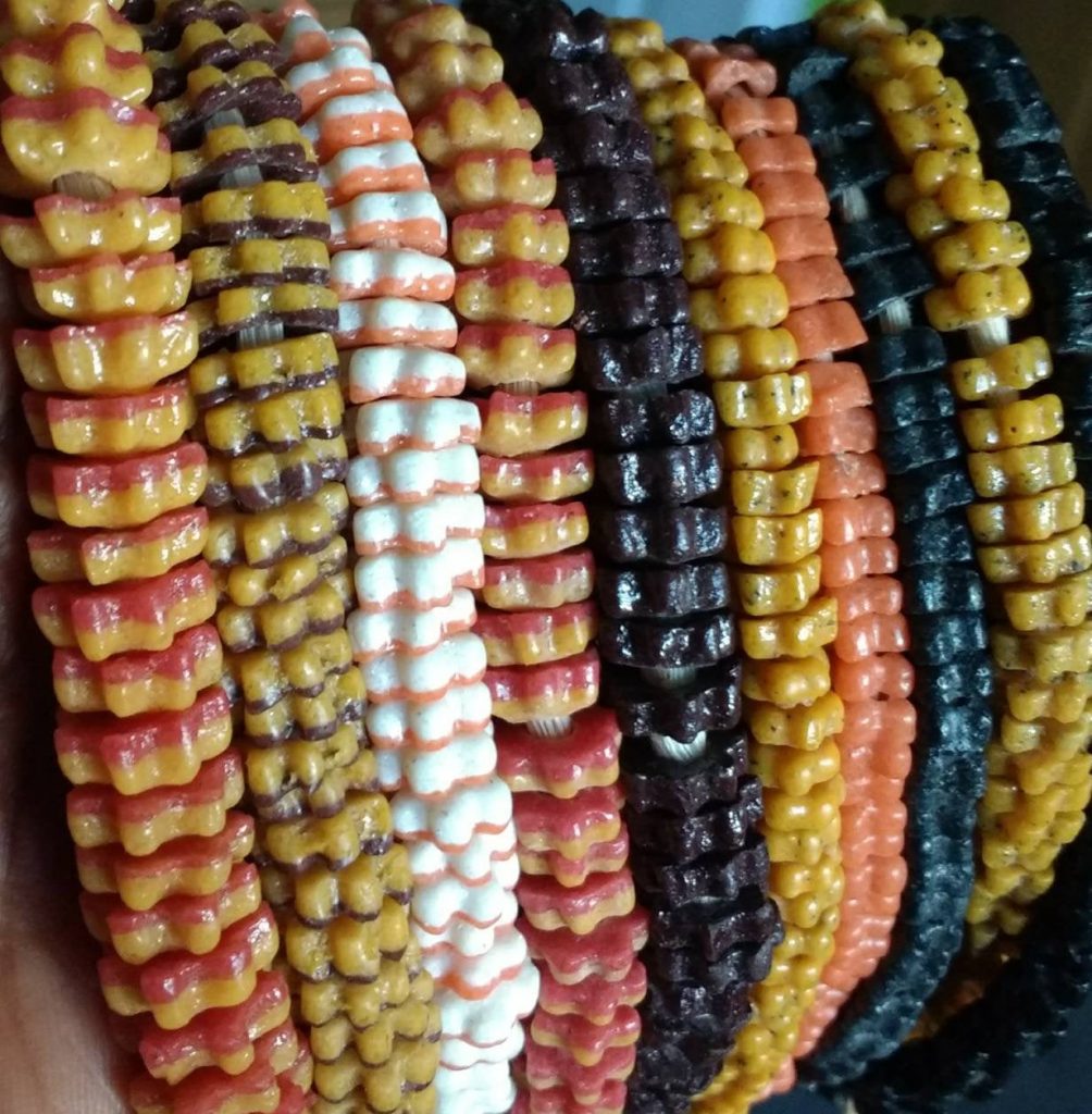 African Beads, Ghana Ethnic Krobo Recycled Glass, Daisy, Handmade Full ...
