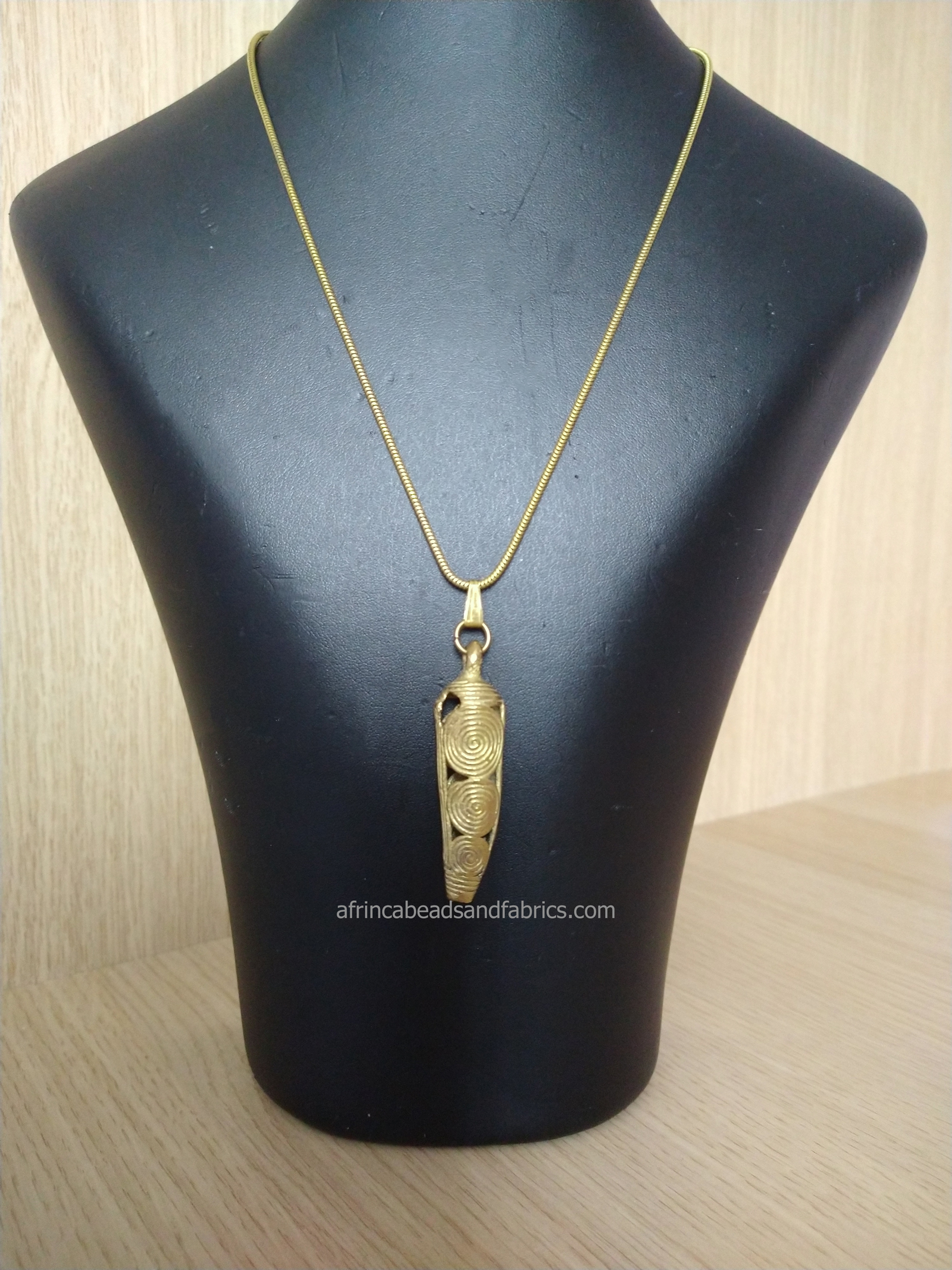 African-Jewellery-Cayenne-Pepper-Pendant-on-Vintage-Snake-chain ...